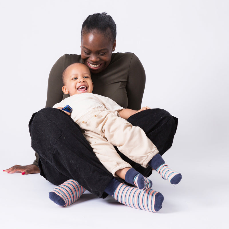 Mini Me Matching Sock Gift Set in Smarty Stripe - The Perfect Birthday ...