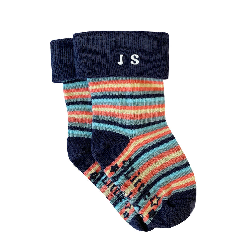 Personalised Mini Me Matching Sock Gift Set in Smarty Stripe - The Per ...